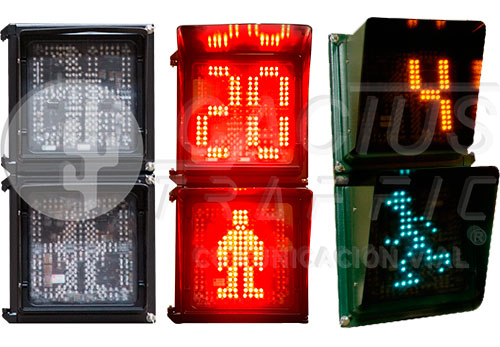 Semáforo Led Peatonal dinámico con cronómetro – CACTUS TRAFFIC